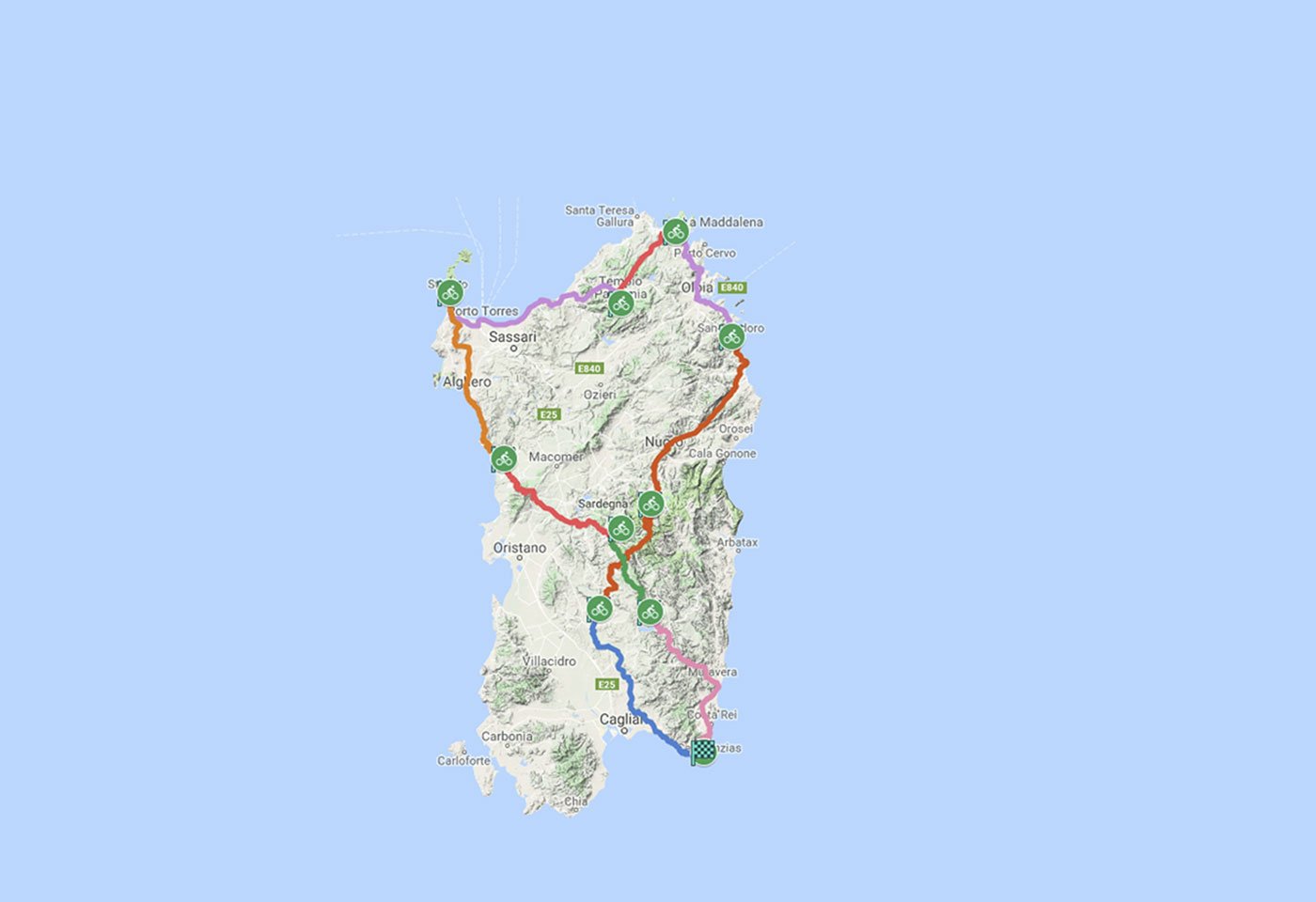 Tour in Bici da Strada 10 tappe - Bikegreenshop